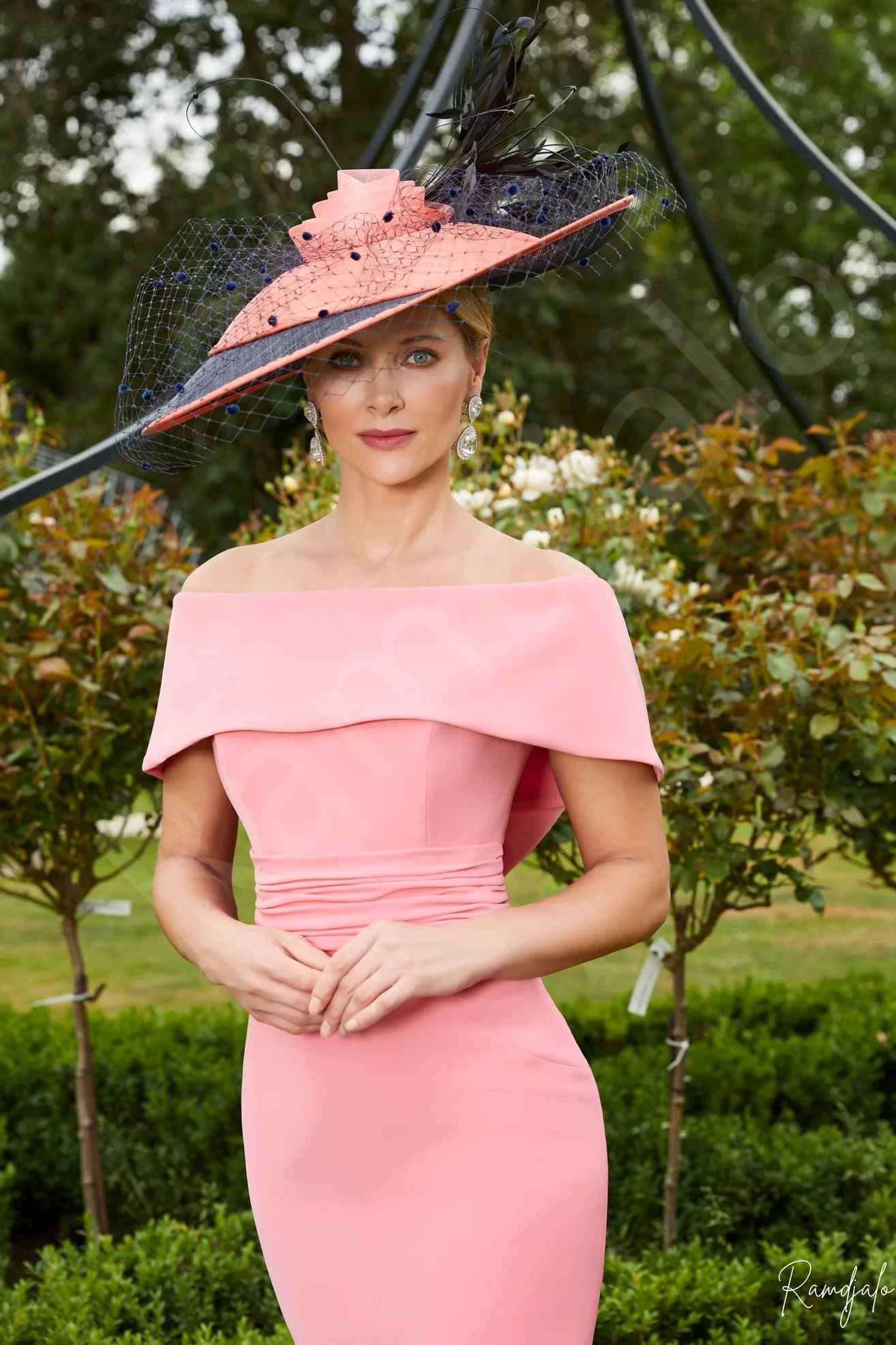 Watermelon Color Cocktail Dress
