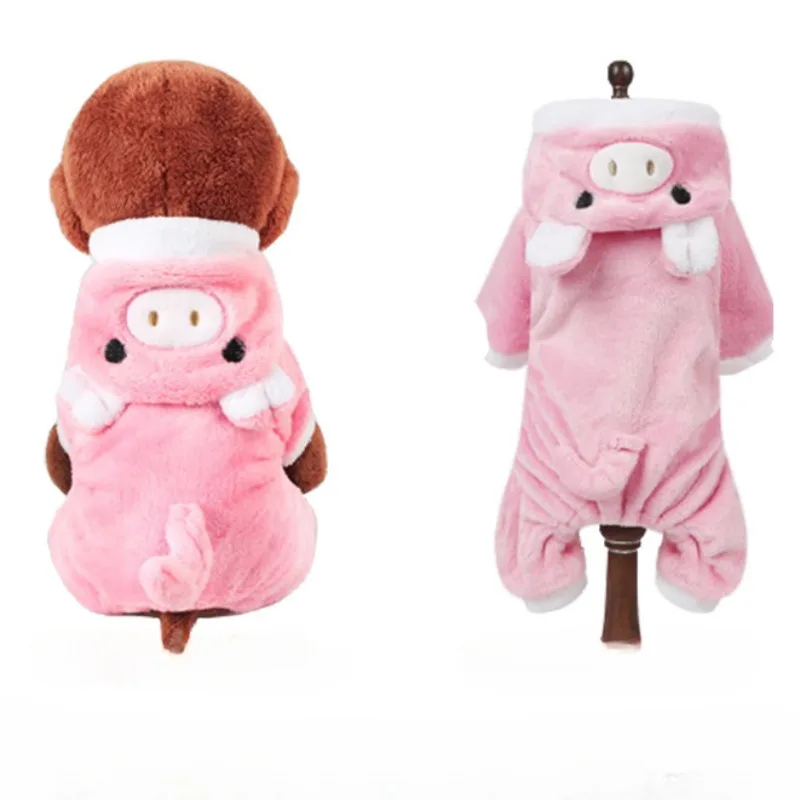 Monos-de-lana-con-forma-de-cerdo-para-perros-peque-os-sudaderas-con ...