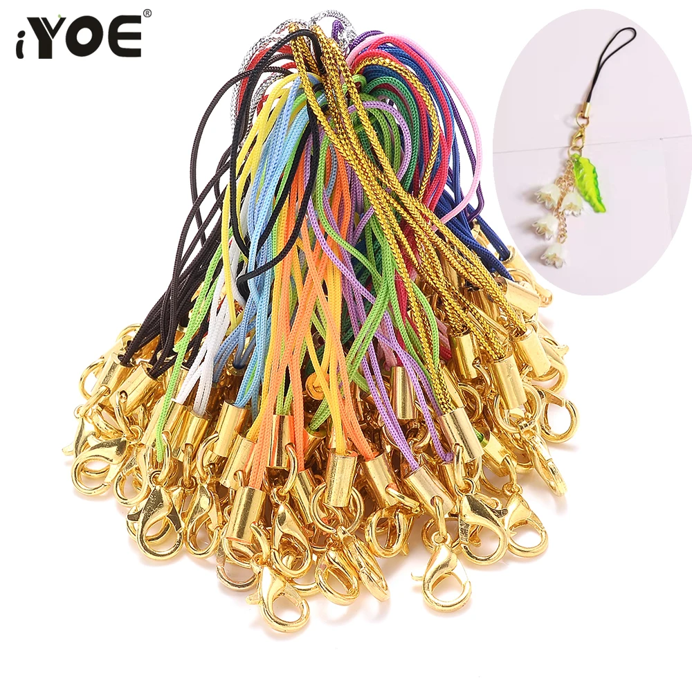 iYOE 10/20/50pcs Polyester Cord Lanyard Lariat Strap Cords Gold Color ...