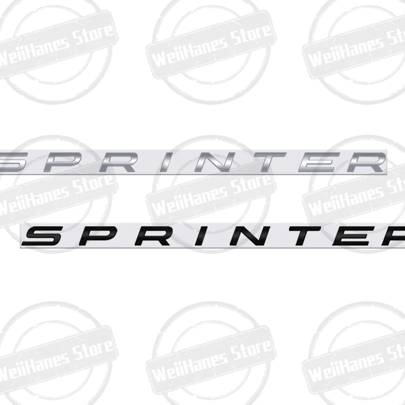 Metal 3D Sprinter Logo Front Hood Badge Letter Car Rear Trunk Body ...