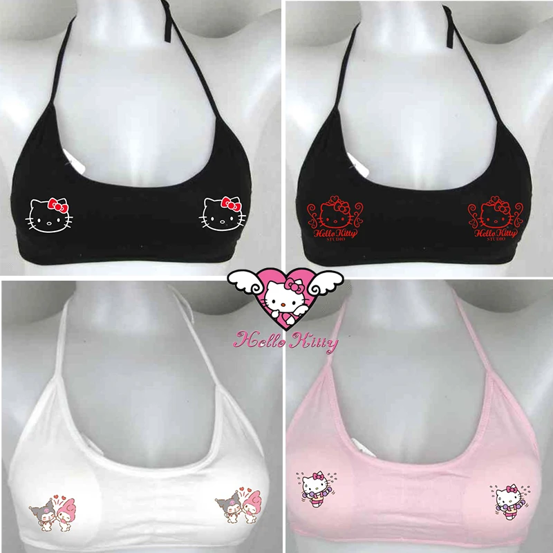 Anime Hello Kitty Lace Strap Tube Top Vest Underwear Cartoon Kuromi ...
