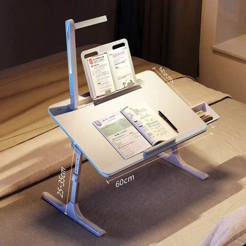 Height-Adjustable-Liftable-Folding-Small-Desk-for-Bed-Studying-Reading ...