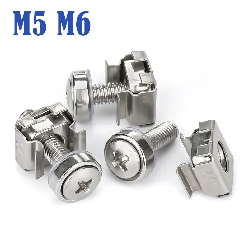 M5-M6-304-A2-70-Stainless-Steel-Square-Elastic-Rack-Mount-Server ...