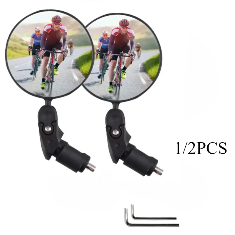 1-2PCS-Universal-Bicycle-Rearview-Mirror-Adjustable-Rotate-Wide-Angle ...