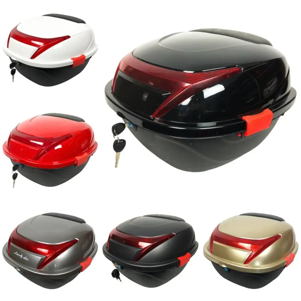 Universal Motorcycle Tail Box Large Capacity Thickened Motorcycle Trunk ...