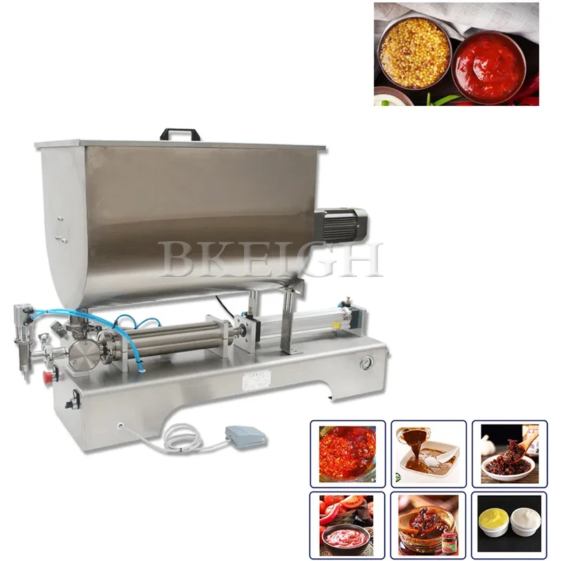 Filling-Machine-With-U-Shaped-Heating-Stirrer-Semi-Automatic-Pneumatic ...