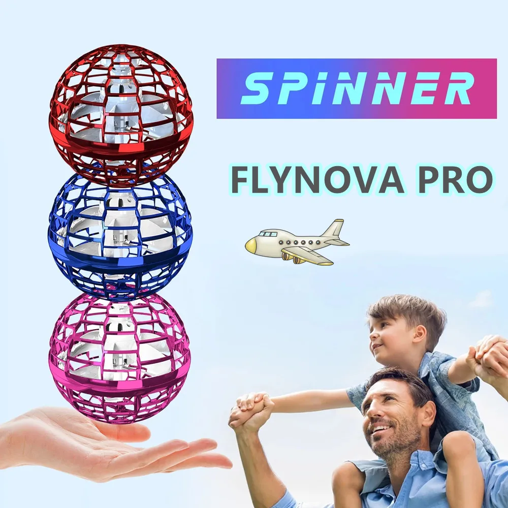 Flynova-Pro-Flying-Ball-Drone-Mini-Helic-ptero-UFO-Flyorb-Spinner ...