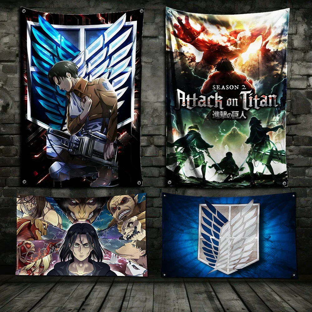 AOT Banner: How This 3x5 ft Attack on Titan Flag Transformed My Garage ...