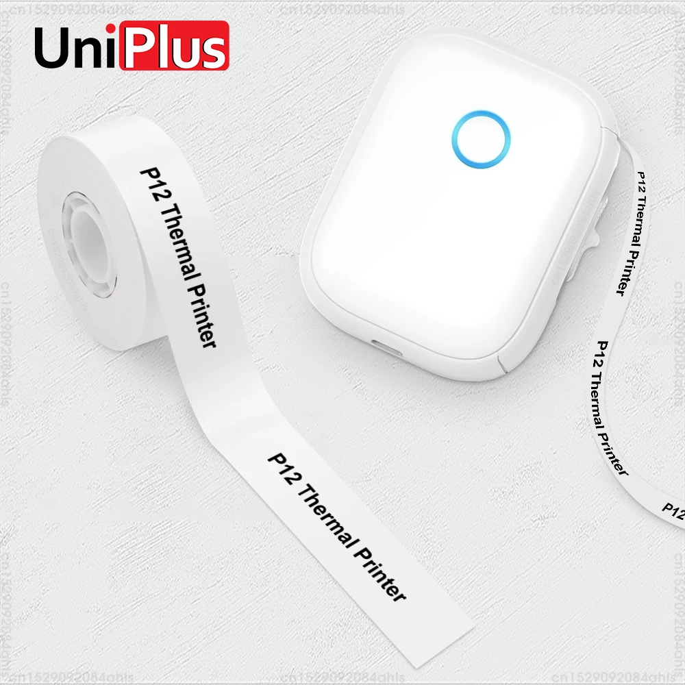 1PK-White-Label-Sticker-15mm-7m-P12-Thermal-Paper-Roll-Self-Adhesive ...