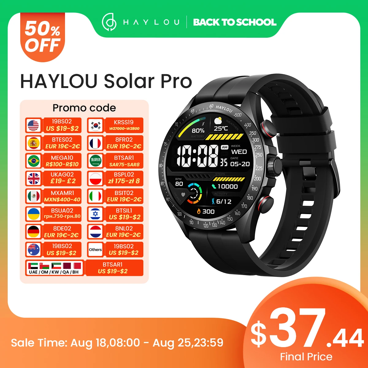 HAYLOU-Solar-Pro-Smart-Watch-1-43-AMOLED-Display-Bluetooth-Phone-Call ...