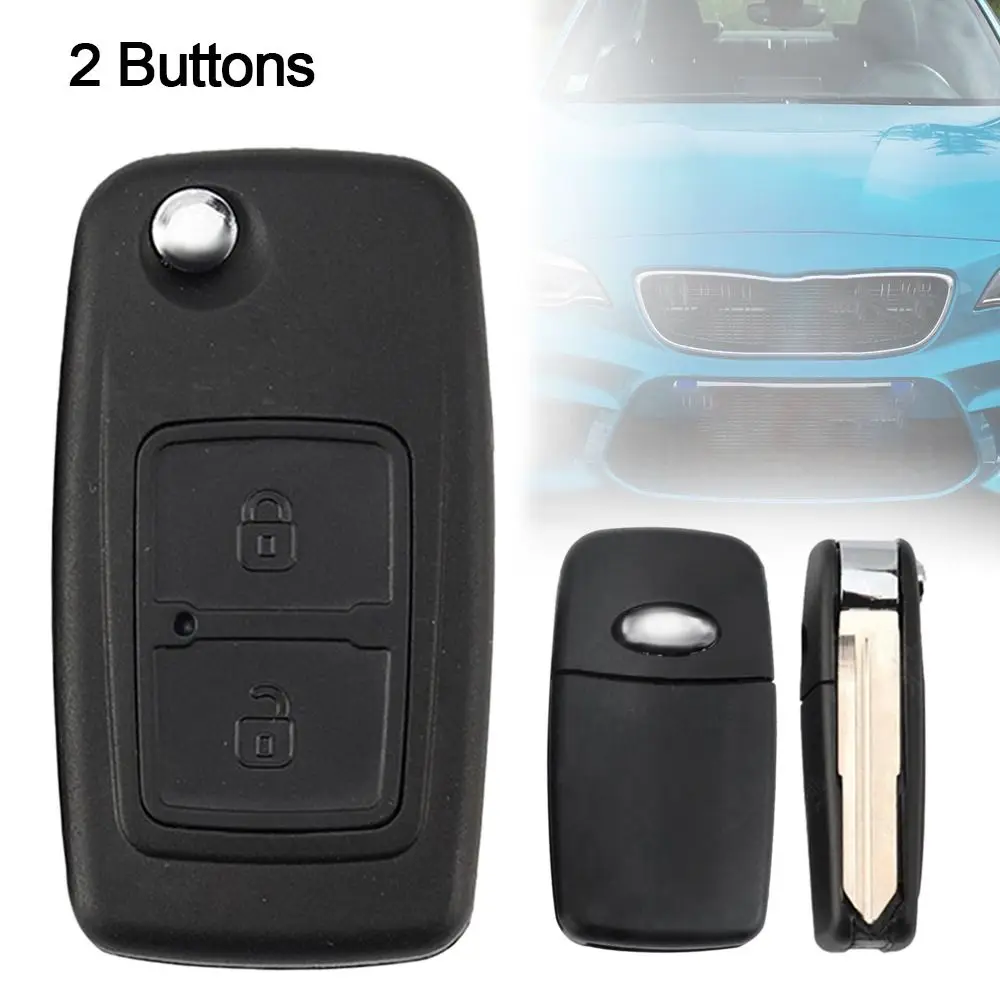 Uncut-Blade-Remote-Case-Fob-2-Buttons-Car-Key-Shell-Durable-Remote-Key ...