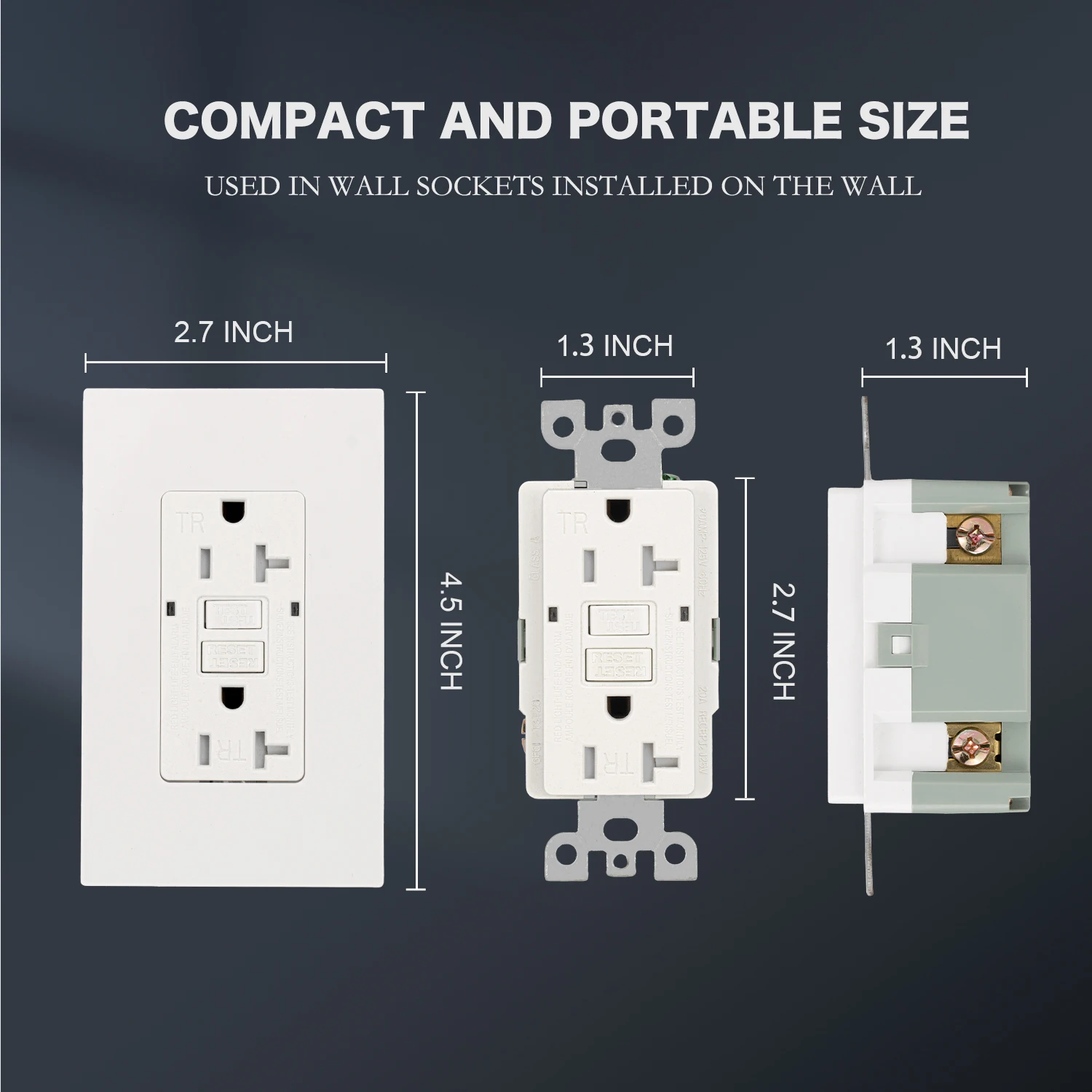 Gfci Receptacle Dimensions