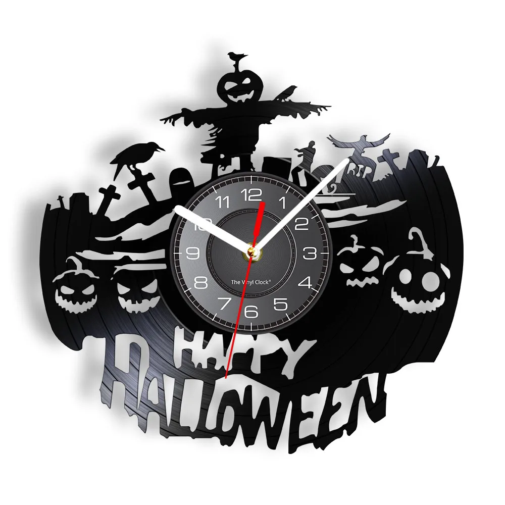 Dracula-s-Castle-Handmade-Wall-Clock-Halloween-Dark-Horror-Home ...