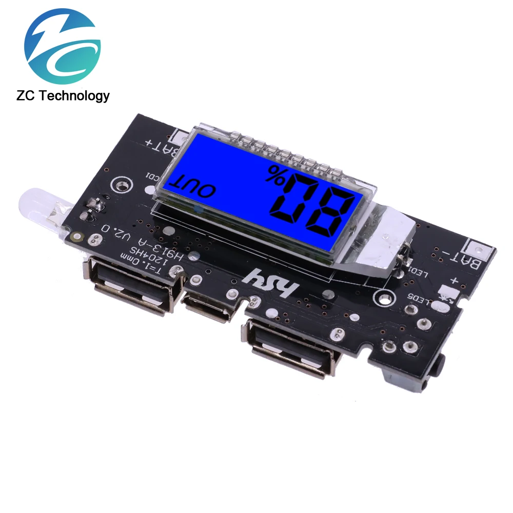 Dual-USB-18650-Battery-Charger-PCB-Power-Module-5V-1A-2-1A-Mobile-Power ...