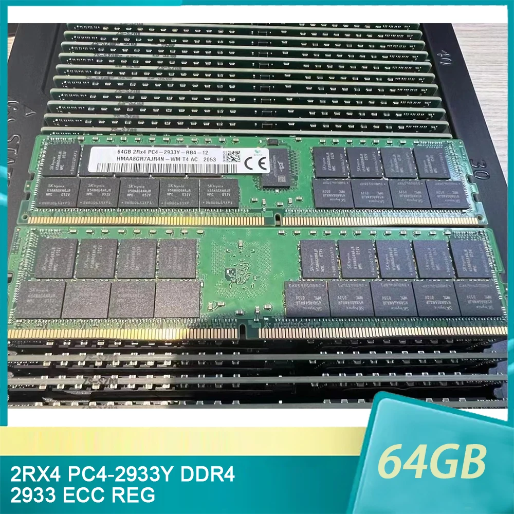 64bg 64g 2rx4 PC4 2933Y ddr4 2933 ecc reg para sk hynix memória ram de ...