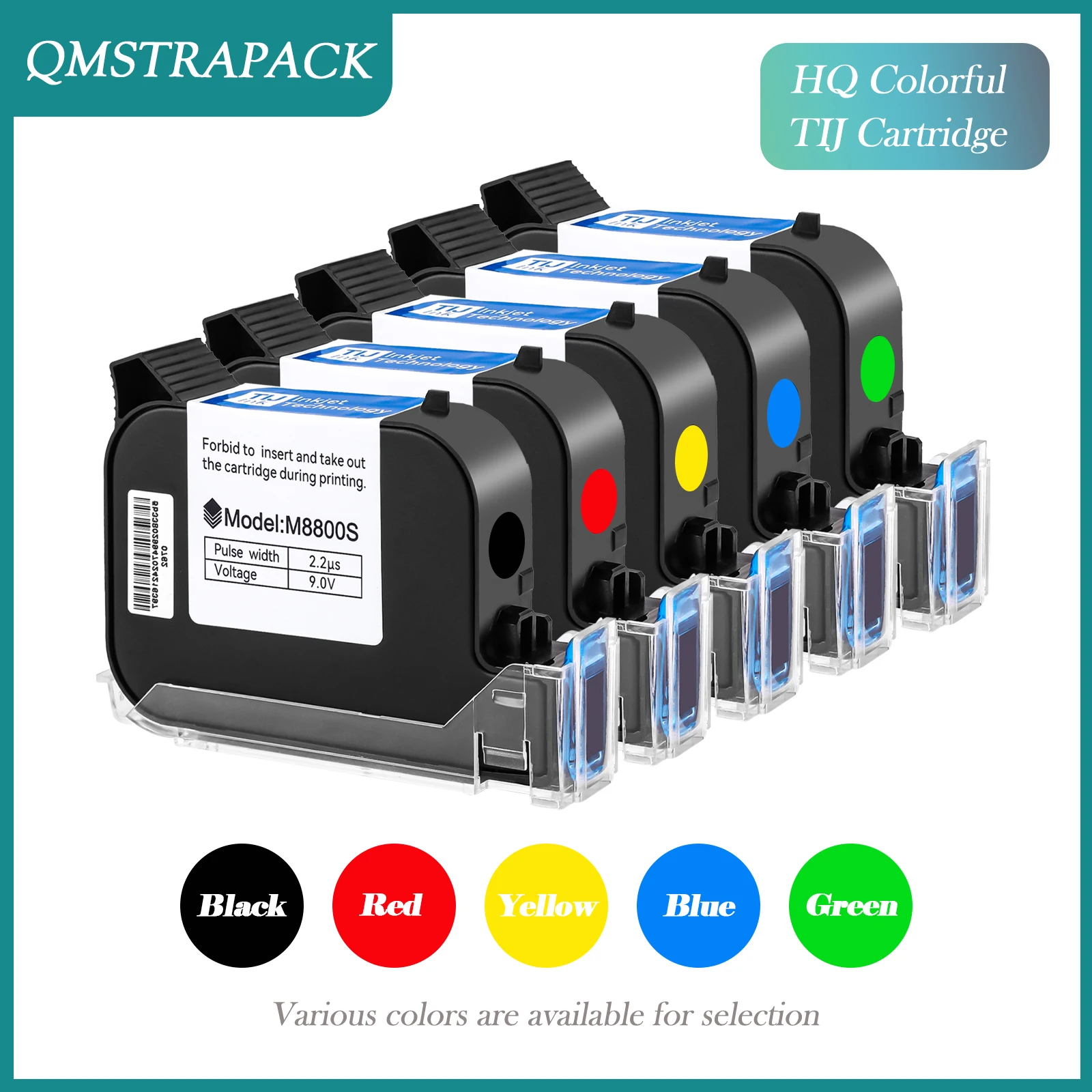 Prime-TIJ-Cartridge-12-7mm-Inkjet-Printer-Cartridge-Original-Fast-Drying-Black-Red-Yellow-Blue ...