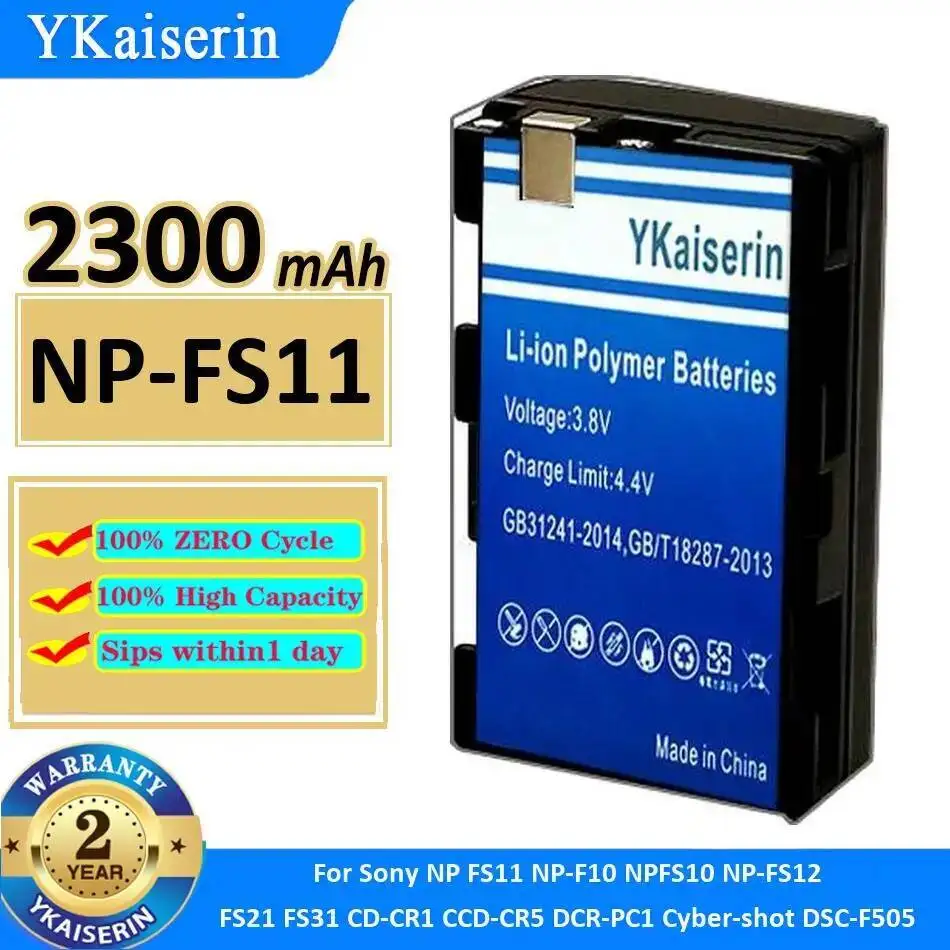 NP-FS11 Camera Battery 2300Mah For Sony Cyber-Shot Dsc-F505 NP-F10 ...