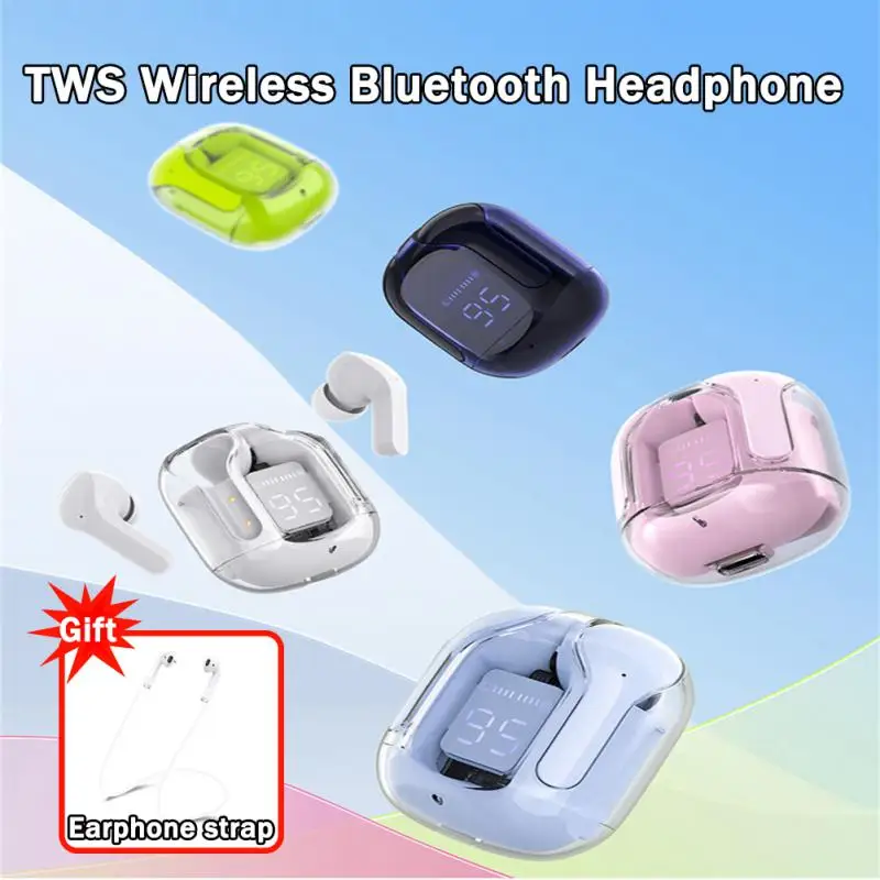 RYRA-TWS-Bluetooth-5-1-Earphones-With-Charging-Box-Wireless-Headphone-Stereo-Sports-Transparent ...