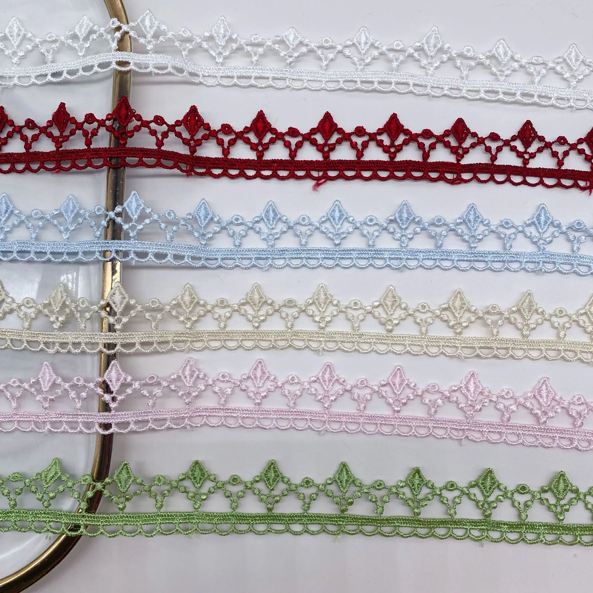3Yard-Of-2-5CM-Wide-Beautiful-Colourful-Embroidered-Lace-Fabric-Ribbon ...