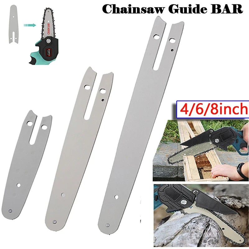 4-6-8-Inch-Manganese-Steel-Guide-Plate-Chainsaw-Chains-Guide-Guide-Bar ...