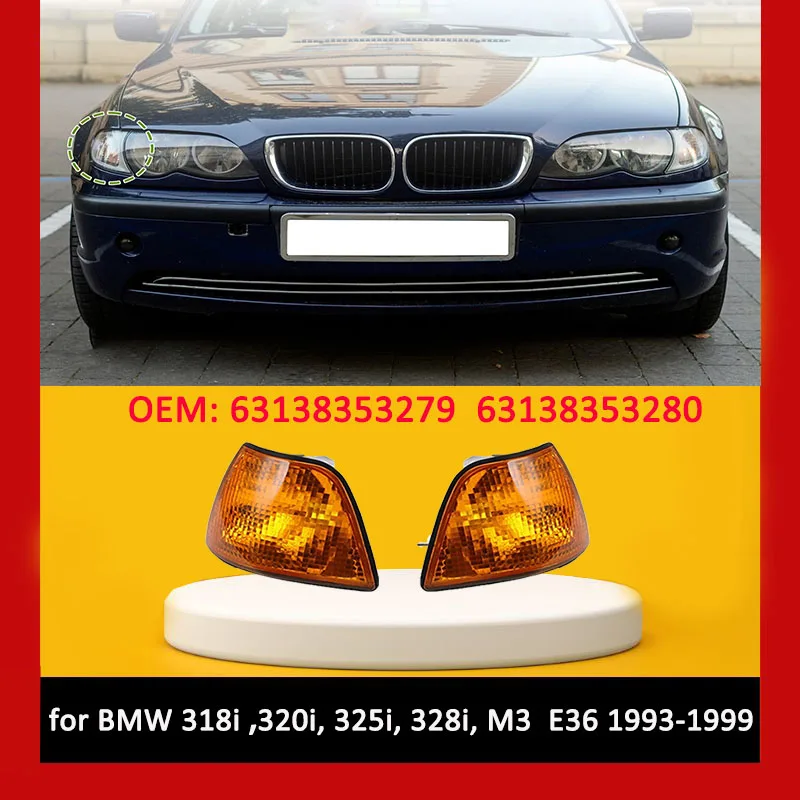 for 1991-1999 E36 BMW 318i 318ti 320i 325i 328i M3 4DOOR Car Corner ...