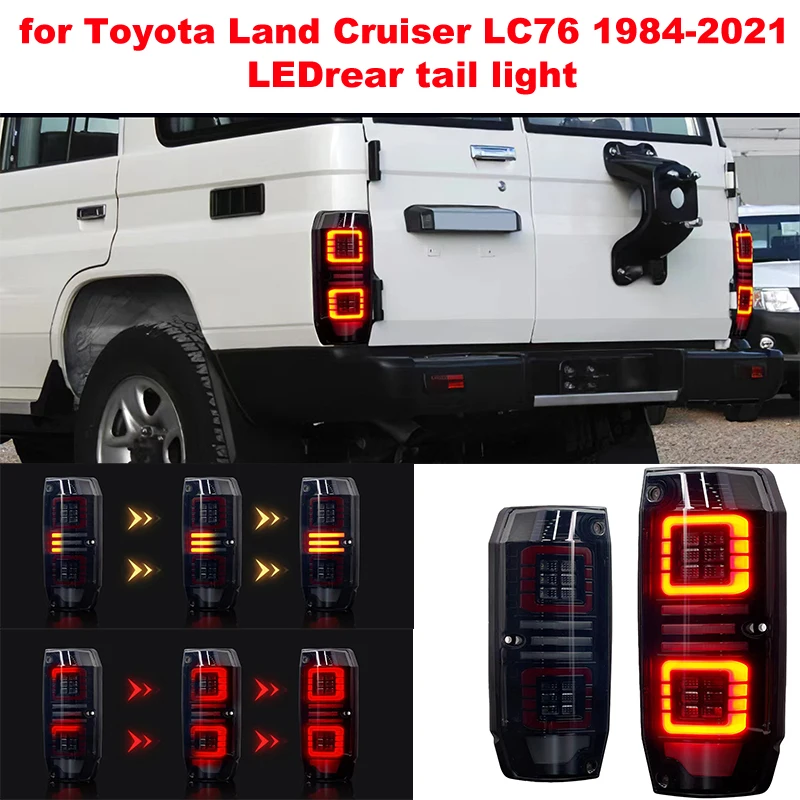 For-Toyota-Land-Cruiser-LC76-LC77-LC78-1984-2021-LED-rear-tail-light ...