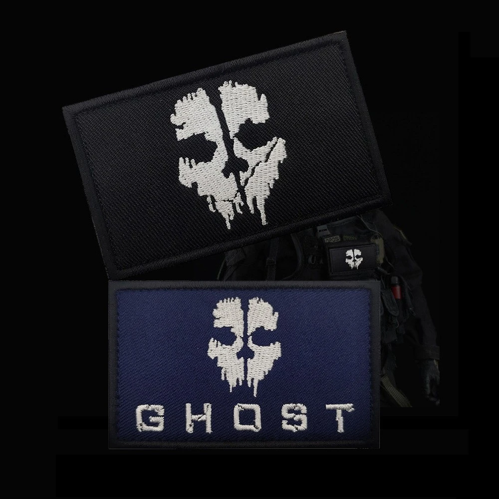 Call of Duty Skull Patches Ghost Mask Embroidery Patch on Clothing ...