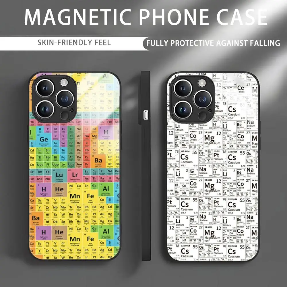 Chemistry Periodic Table Science Phone Case For iPhone 16 15 14 13 12 ...