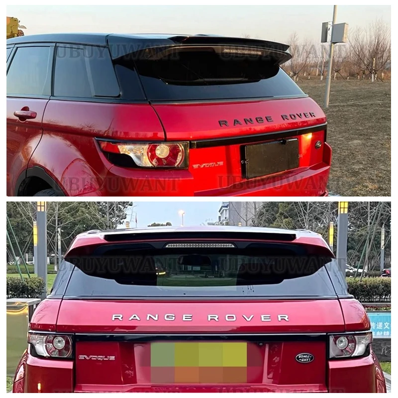 Rear Roof Spoiler Wing ABS Bright Black Unpainted Primer For Range ...