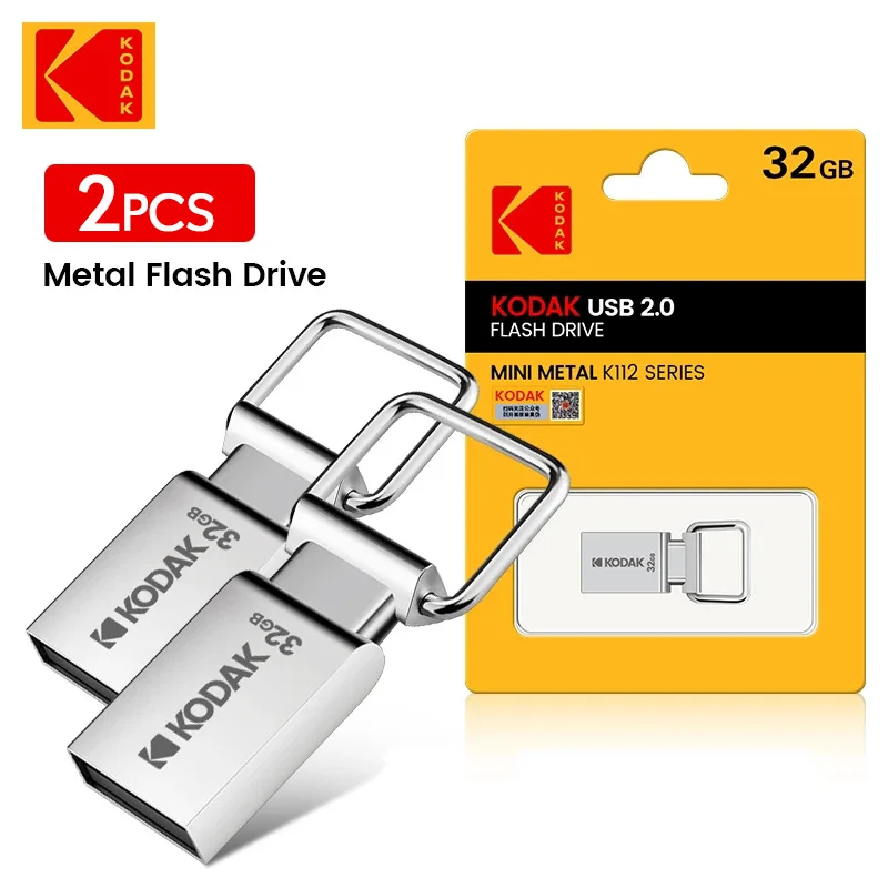 2PCS-KODAK-Pendrive-USB2-0-Flash-Drive-32GB-64GB-128GB-Metal-U-Disk ...