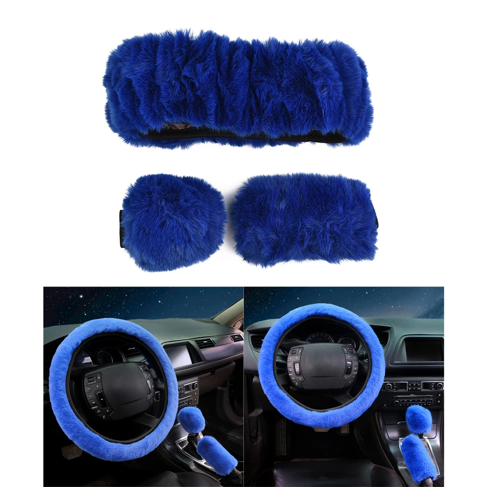 1set-Fur-Fluffy-Thick-Warm-Auto-Car-Steering-Wheel-Plush-Cover-Soft ...