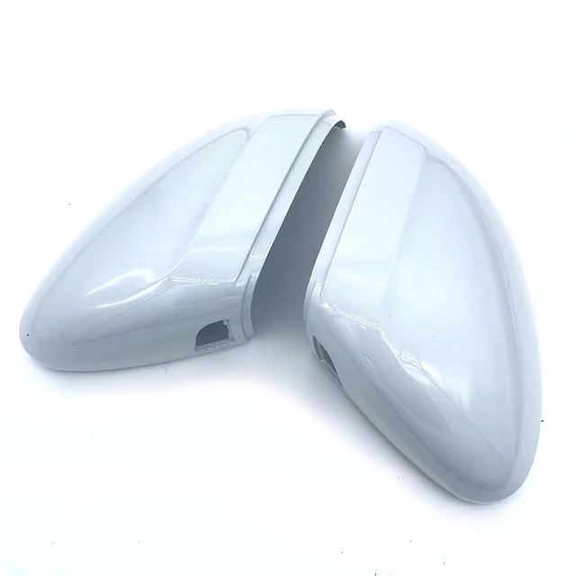 White color Mirror Case Covers & Blind Spot LANE CHANGE Side Assist ...