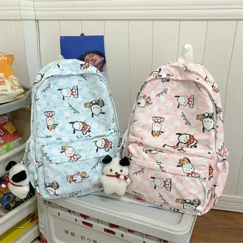 New-Kawaii-Sanrio-Pochacco-Backpack-Cute-Girl-Heart-Pochacco-Schoolbag ...
