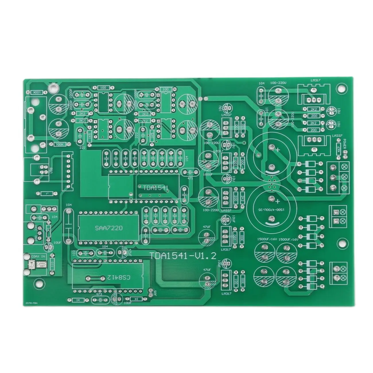 TDA1541 DAC Kit Supports Coaxial Fiber Optic USB Input HiFi Audio Decoder Board PCB| | - AliExpress