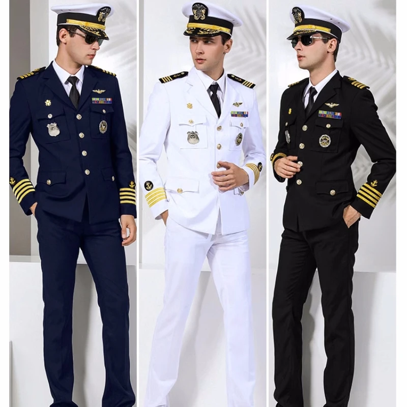 Navy Uniforms For Men Customized Design Navy Blue Security Uniforms