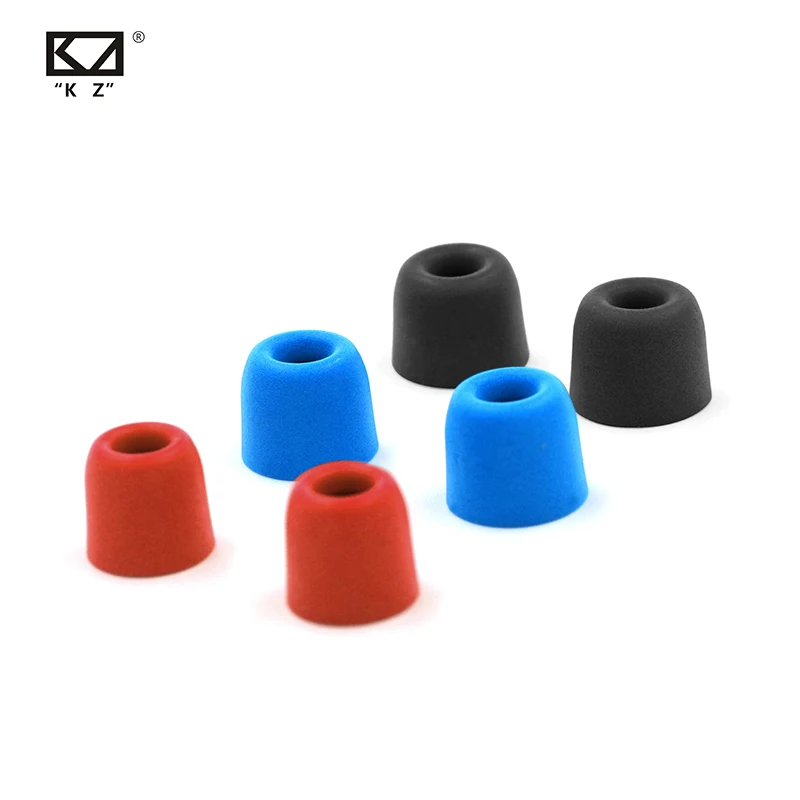 KZ-Headset-Ear-Cap-3Pair-6PCS-Noise-Isolating-Comfortble-Memory-Foam ...