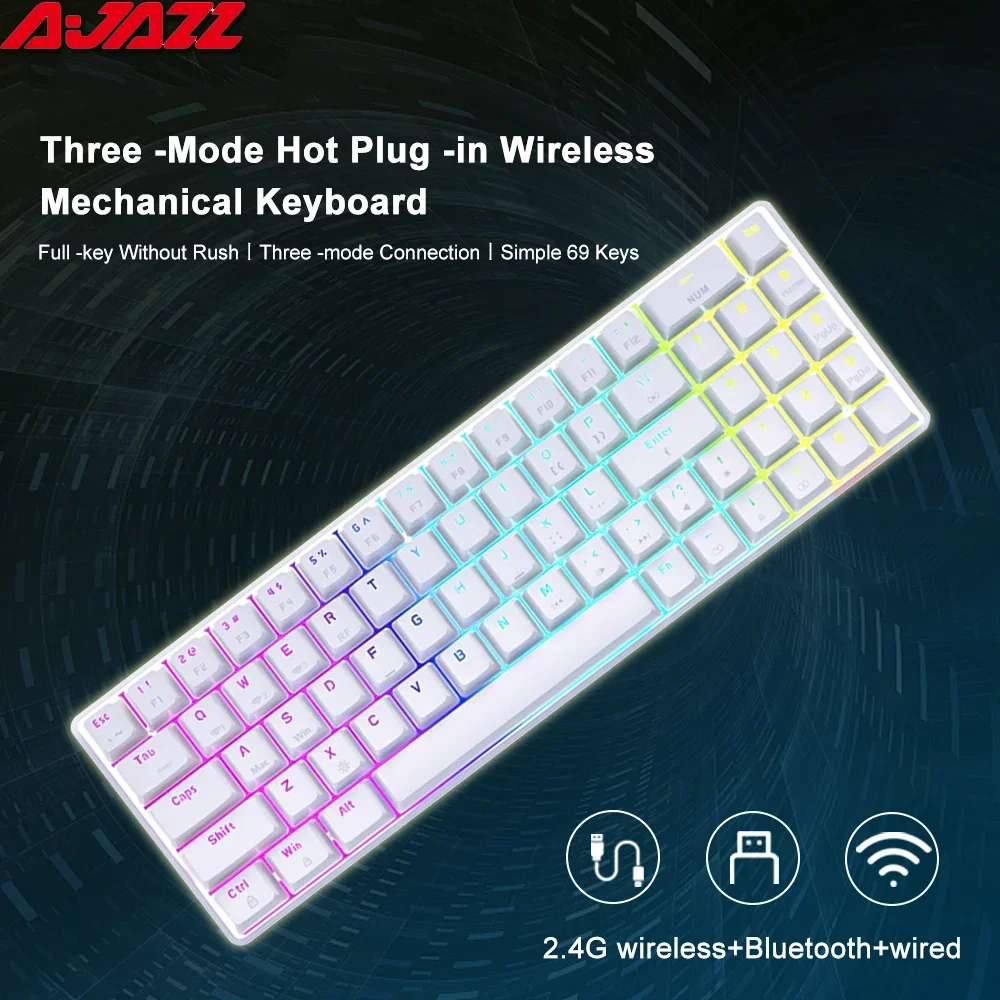 AJAZZ-AK692-Gaming-Mechanical-Keyboard-RGB-69-Keys-Hot-Swap-Keyboard-2 ...