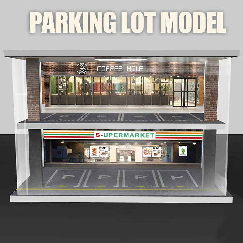 1-32-1-24-1-18-Scale-Lighting-Parking-Lot-Assembly-Toy-Diecast-Alloy ...