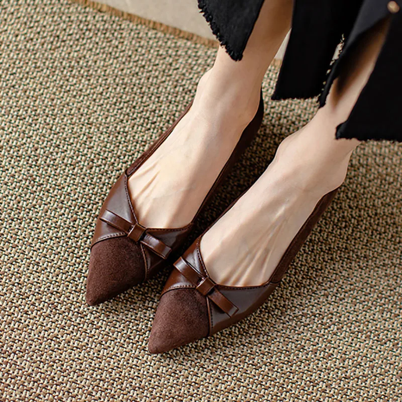Women-Flats-Slip-on-Flat-Shoes-Woman-Low-Heels-Dress-Shoes-Pointed-Toe ...