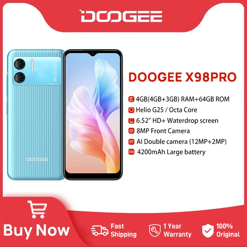 Android Smartphone | Doogee Smartphone | Doogee X98 Pro | Mobile Phones ...