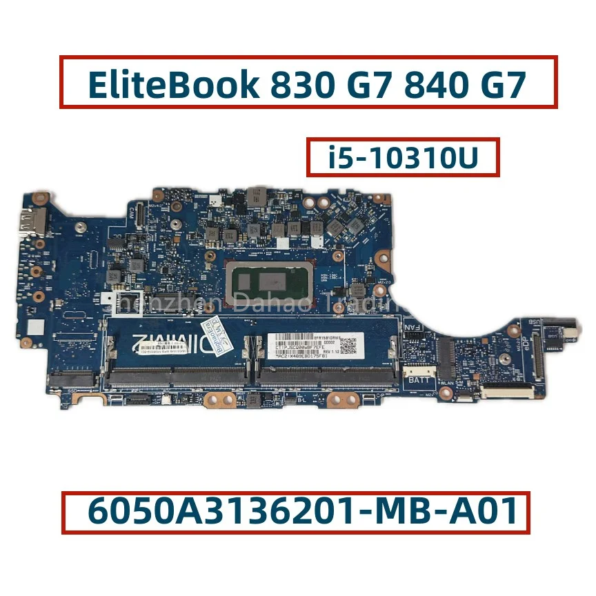 6050A3136201-MB-A01-For-HP-EliteBook-830-G7-840-G7-Laptop-Motherboard ...