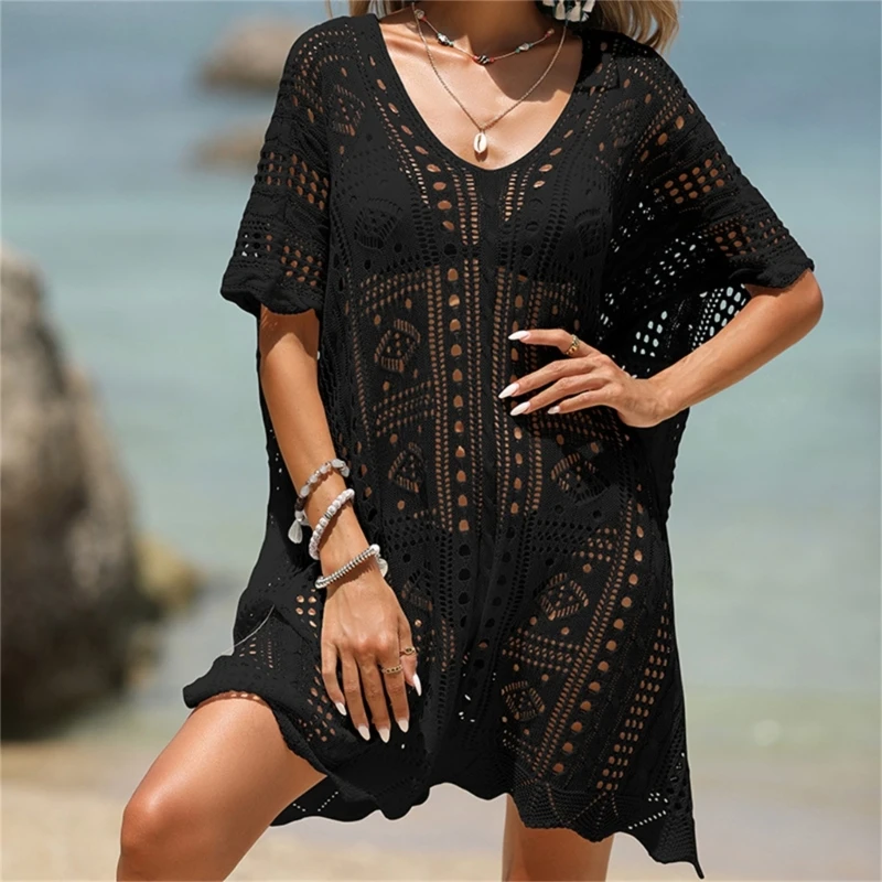 Womens-V-Neck-Bikinis-Cover-Up-Sexy-See-Through-Swimsuit-Cover-Up ...