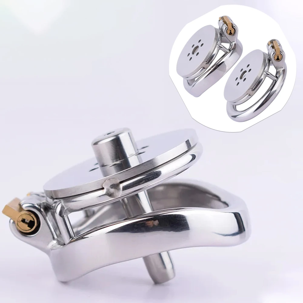 Sissy Inverted Plugged Cylinder Chastity Cage With Bondage Belt For ...