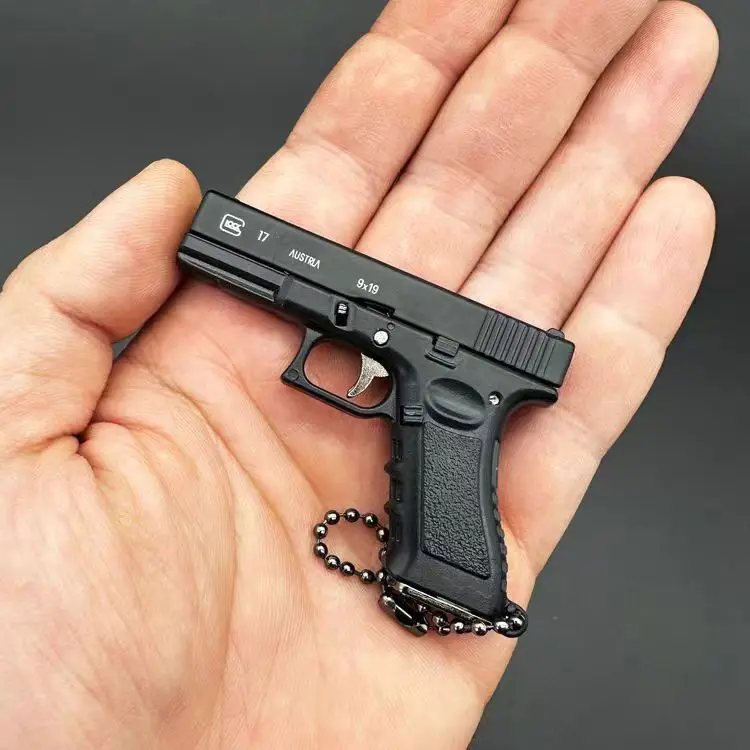 1-3-Mini-Pistol-Model-Metal-G17-Detachable-DIY-Semi-alloy-Keychain-Toy ...