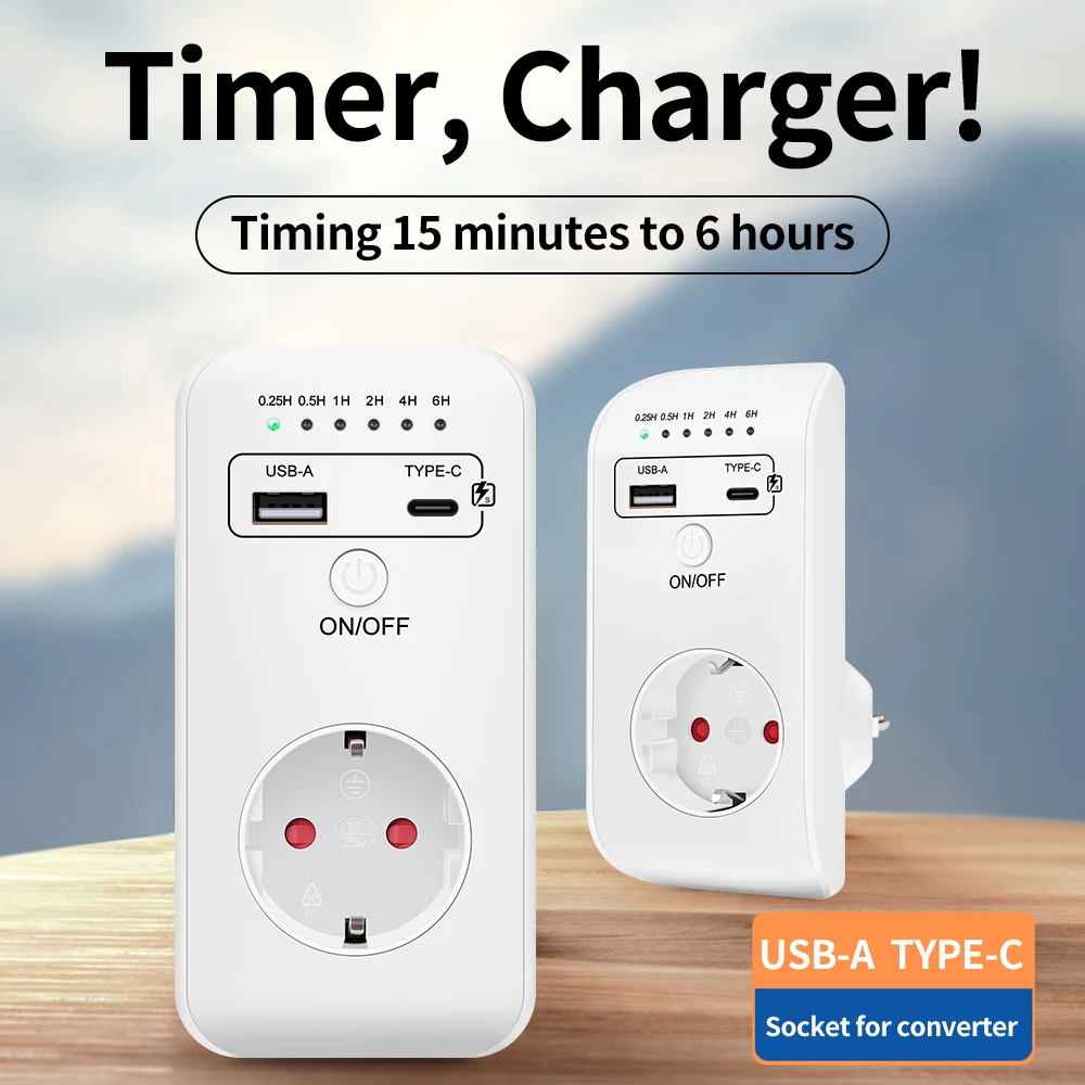 2024-New-Electronic-Timer-Switch-EU-Plug-Intelligent-Programmable ...