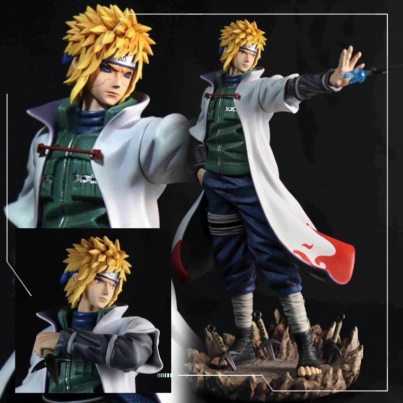 Resin Figure 23CM Anime Naruto Shippuuden Figure Namikaze Minato ...