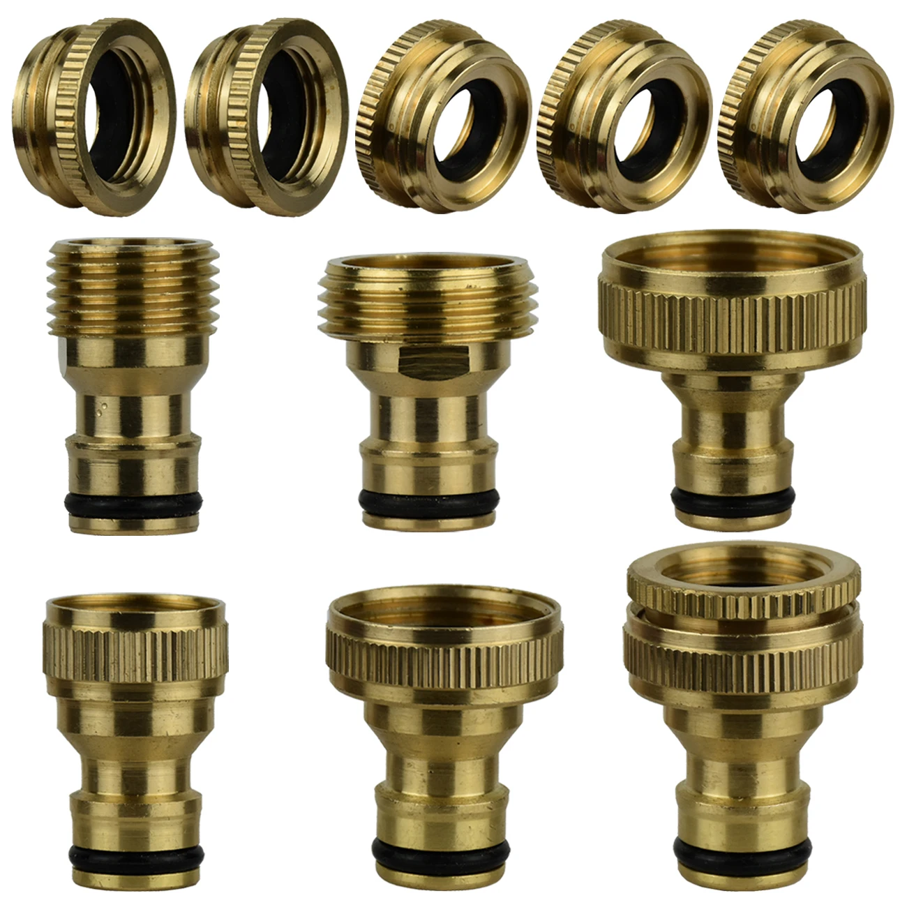 1/2 3/4 1 Inch Brass Repair Quick Connector Thread Garden Watering ...