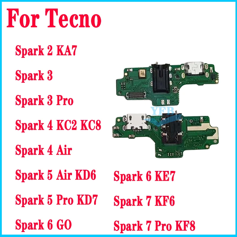 For Tecno Spark 2 3 4 5 6 7 Go Air Pro KC6 KF6 KE7 KA7 KC8 KF8 USB ...