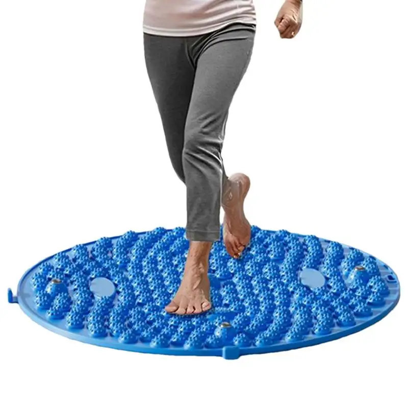 Foot Reflexology Mat Round Foot Massage Mat Pressure Point Massage Tool ...