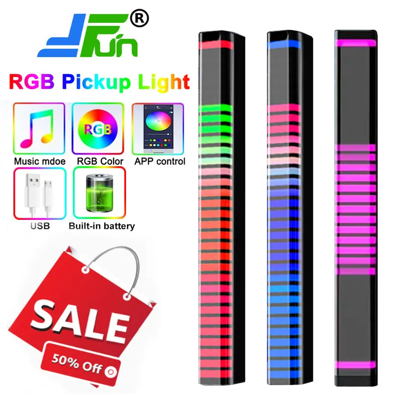 Rgb Sound Control Led Light App Control Colorful Pickup Lamp Rhythm ...